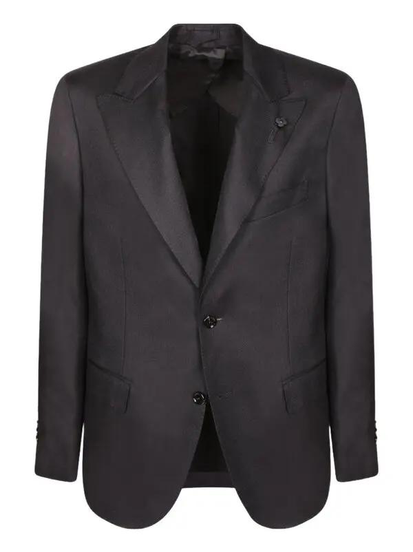 LARDINI Long-sleeve Blazer - Black