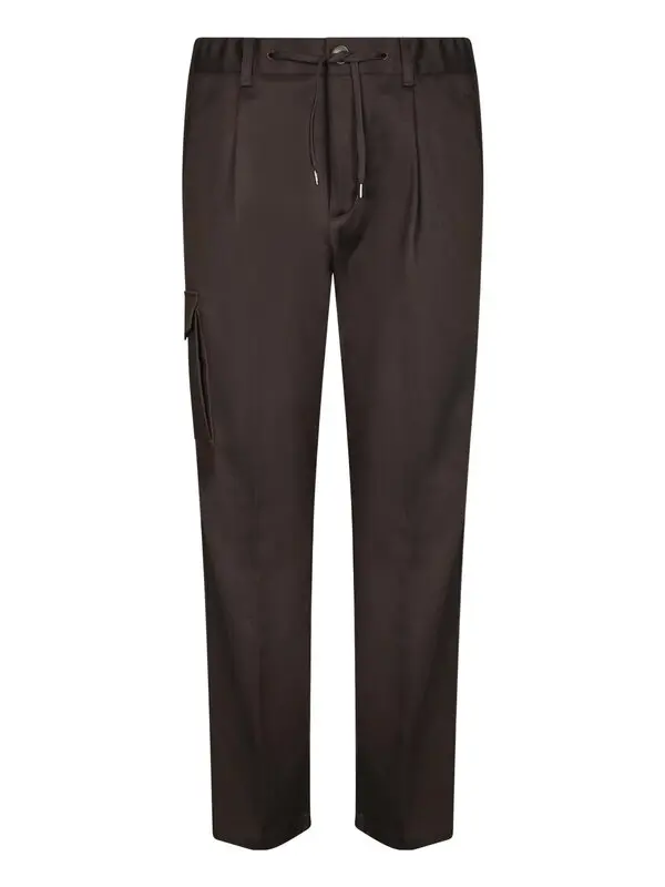 Herno Logo Casual Pants - Brown