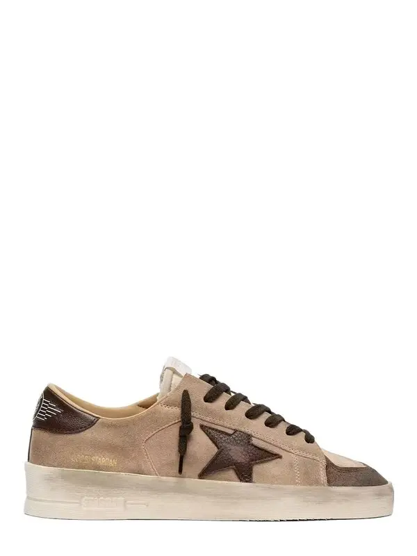 GOLDEN GOOSE Stardan Lace-up Sneakers - Beige