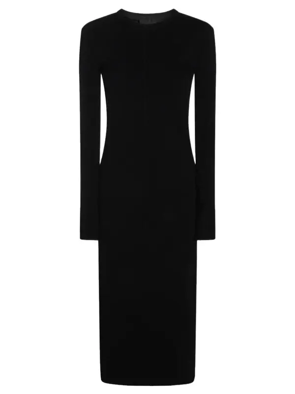 THOM KROM Fitted Long-sleeve Dress - Black