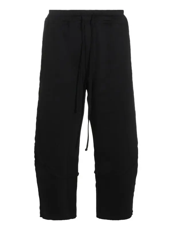 THOM KROM Drawstring Relaxed Straight-leg Pants - Black