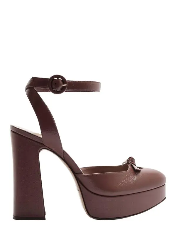 ALEXANDRE BIRMAN Slim Clarita Peep 120 Platform Sandals - Deep Blush