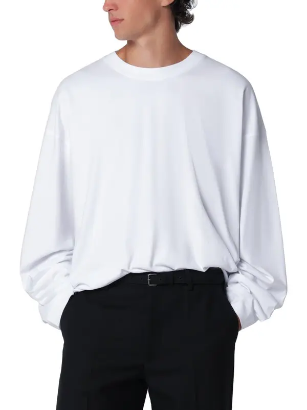 Dries Van Noten Long-sleeve Cotton T-shirt - White
