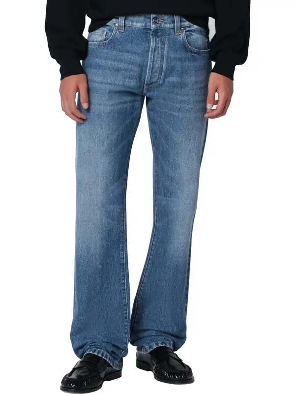 Versace Medium Blue Washed Denim Jeans - Light Blue