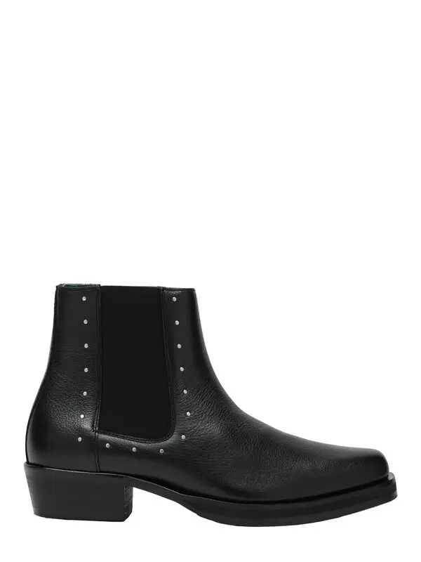VINNY'S Joee Chelsea Ankle Boots With Stud Embellishments - Black
