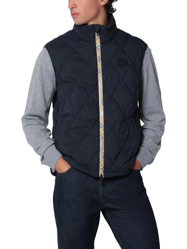 Burberry Acresford Quilted Nylon Gilet - Blue