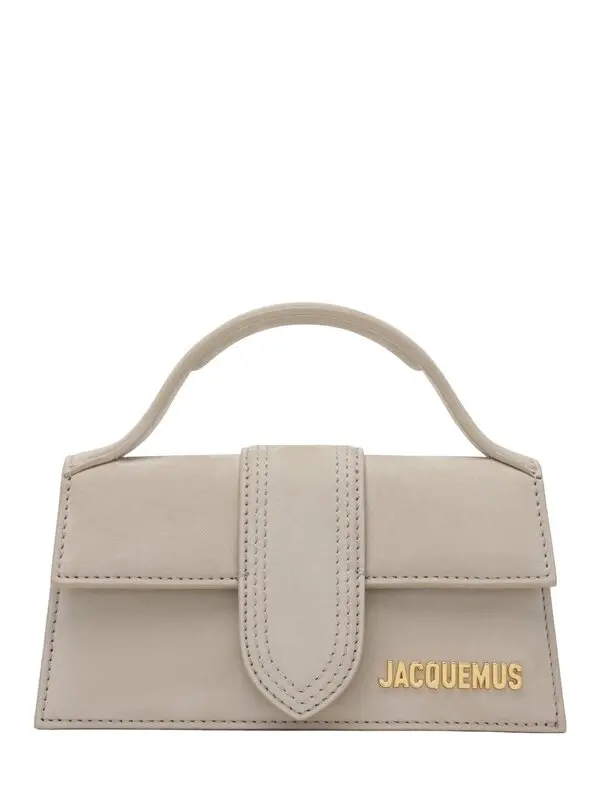 Jacquemus Bambino Dark Leather Mini Bag - Beige