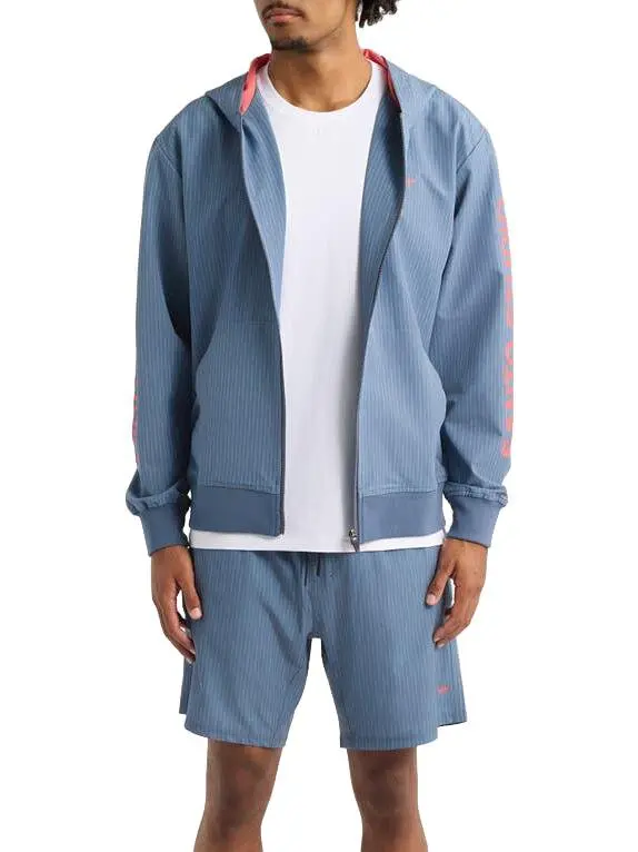 SANTO STUDIO Runner Tech Zip Up Jacket - Navy