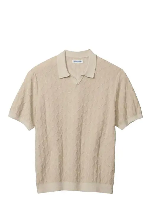Tommy Bahama Ocean Waters Short Sleeve Polo - Feather Grey