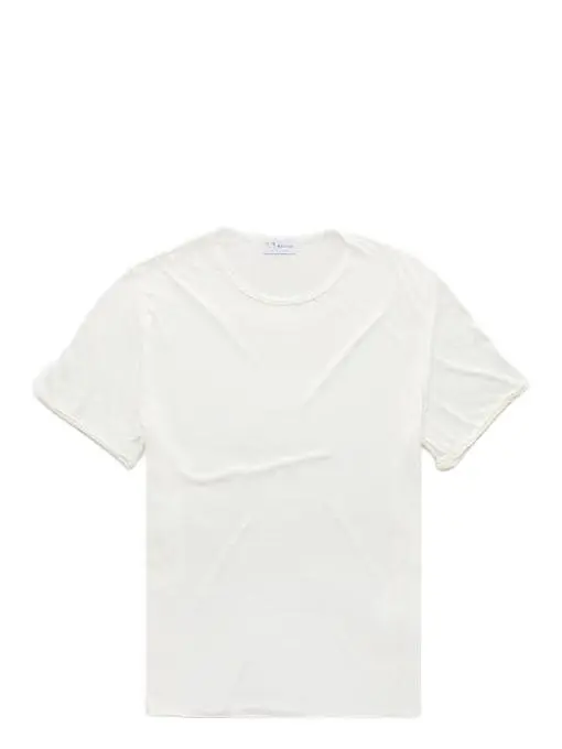 WOLF VS. GOAT (WVG) Light Weight Short Sleeve Roll Neck T-shirt - Cloud Dancer
