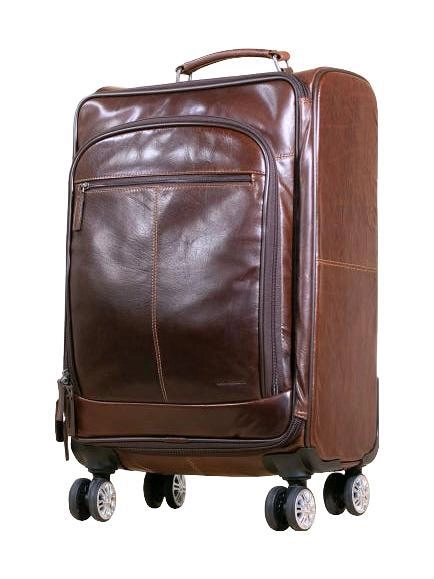 JACK GEORGES Voyager 22" Wheeled Carry-on Bag - Brown