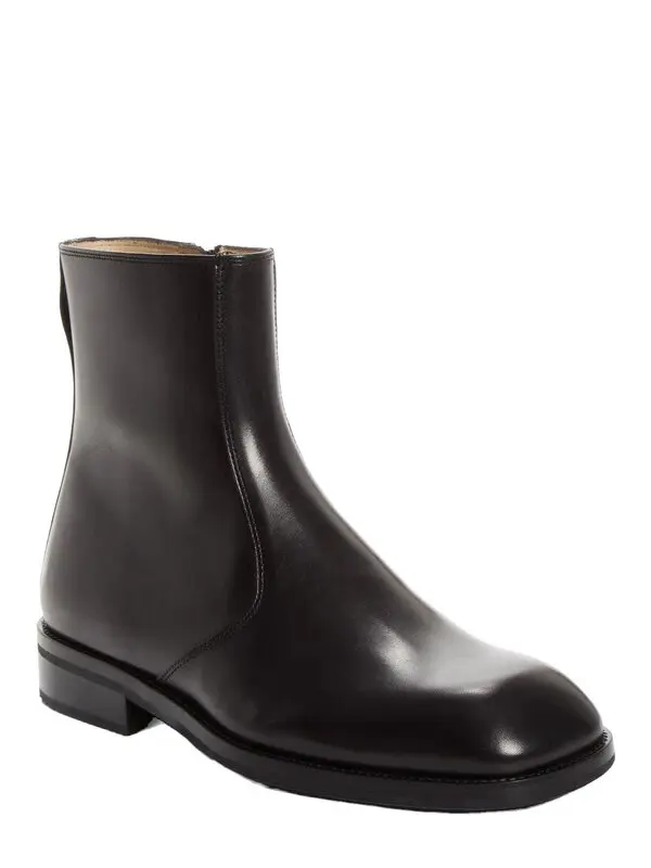LEMAIRE Zip Ankle Boots - Black