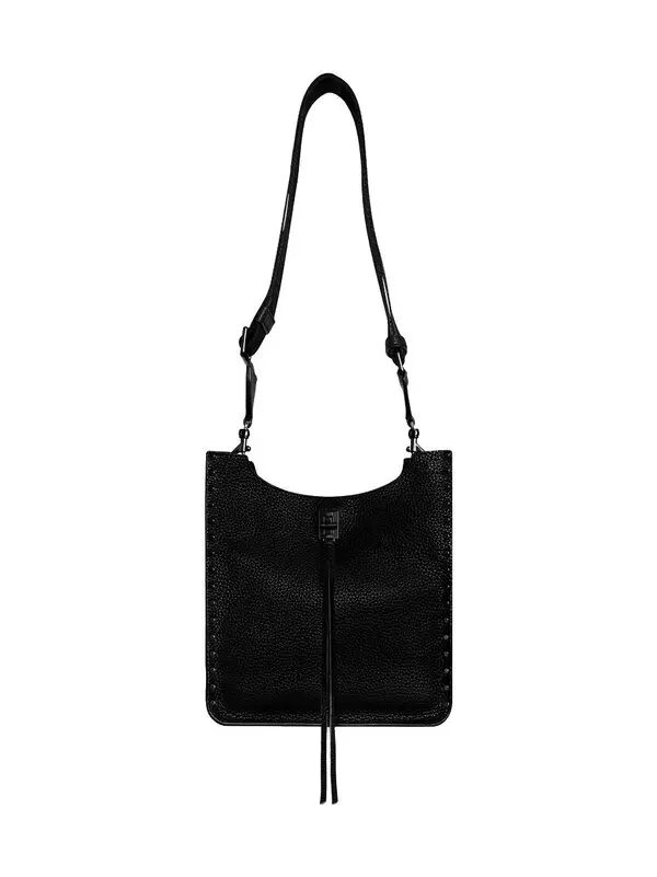 Rebecca Minkoff Darren Medium Studded Leather Crossbody Bag - Black