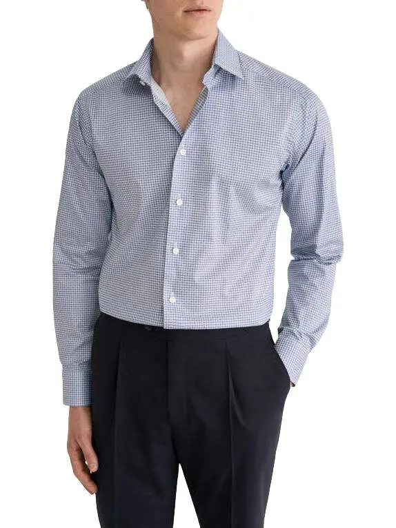 Eton Contemporary Fit Micro Print Shirt - Medium Purple