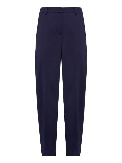 MAISON COMMON Cotton Wool Barrel Pants - Blue