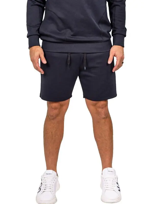 MACEOO Elastic Waist Drawstring Shorts - Black