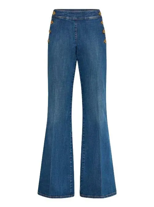 MAISON COMMON Sailor Bootcut Jeans - Blue