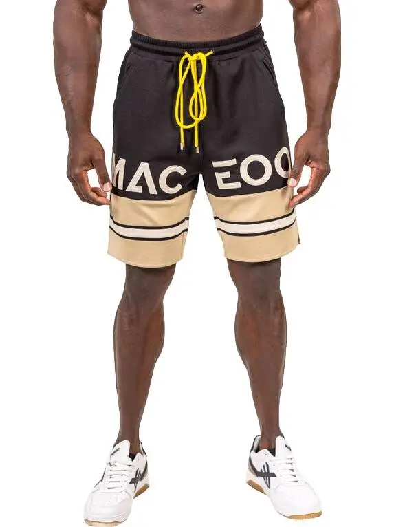 MACEOO Marthyr Logo Graphic Shorts - Black
