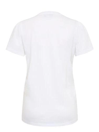 MAISON COMMON Cotton T-shirt With Logo Embroidery - White/pink