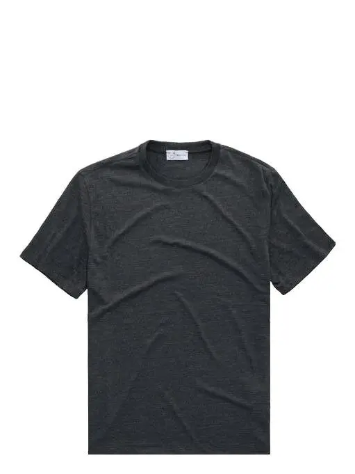 WOLF VS. GOAT (WVG) Heavyweight Long Sleeve Viscose Jersey Crewneck - Black