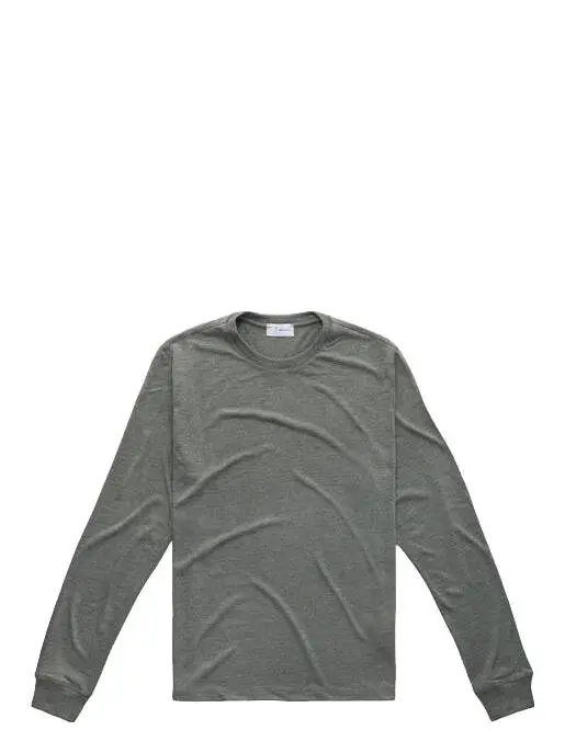 WOLF VS. GOAT (WVG) Heavyweight Long Sleeve Viscose Jersey Crewneck - Grey