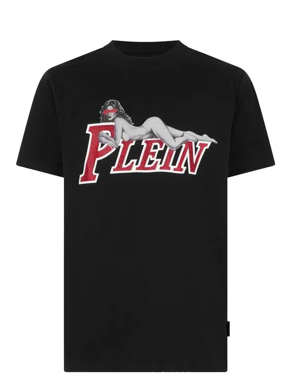 Philipp Plein T-shirt Round Neck Ss - Black