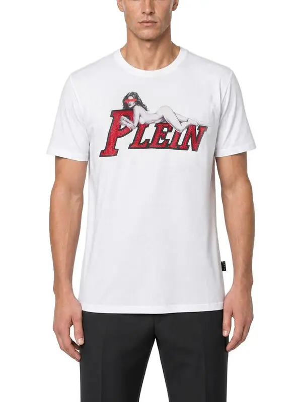 Philipp Plein T-shirt Round Neck Ss - White