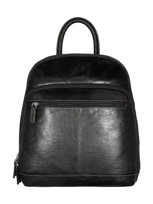 JACK GEORGES Voyager Small Backpack - Black