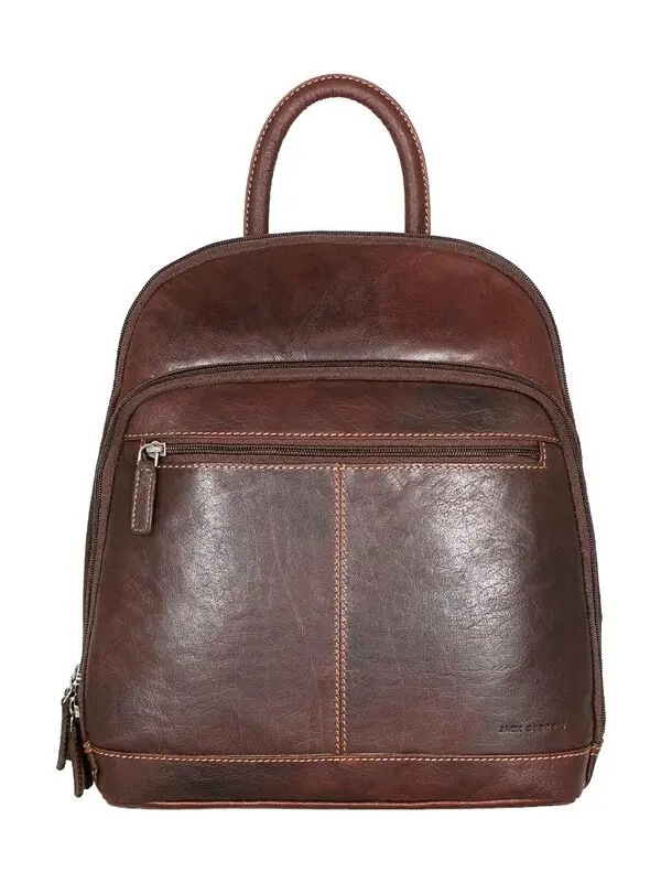 JACK GEORGES Voyager Small Backpack - Brown