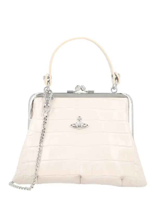 VIVIENNE WESTWOOD Granny Frame Clutch - Ivory