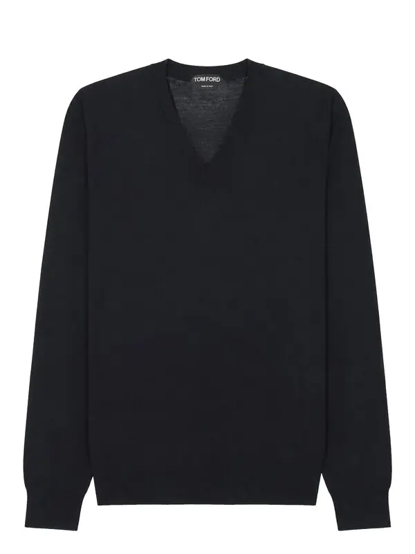 TOM FORD V-neck Sweater - Black