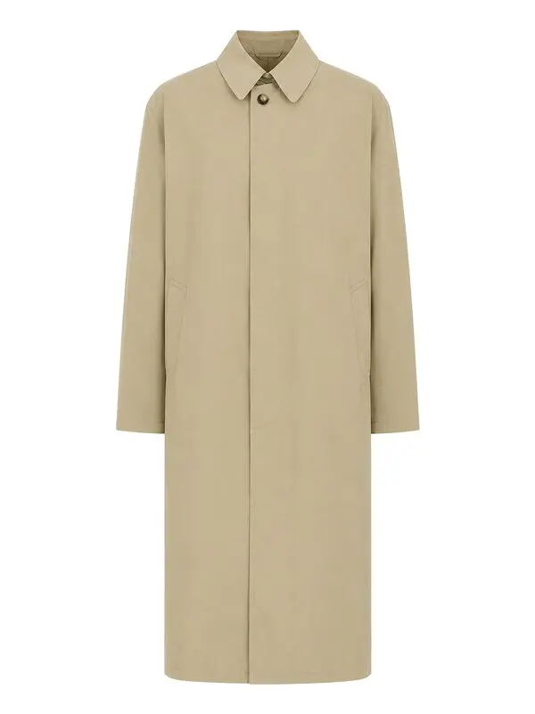 MAISON MARGIELA Single Breasted Trench Coat - Beige