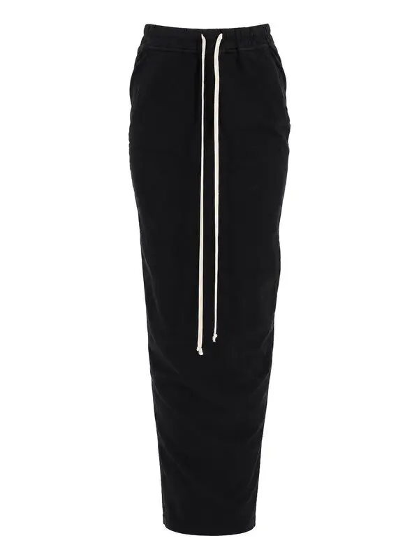 Rick Owens Pull On Pillar Skirt - Black