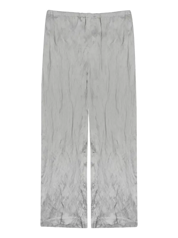 ALYSI Textured Viscose Trousers - Grey
