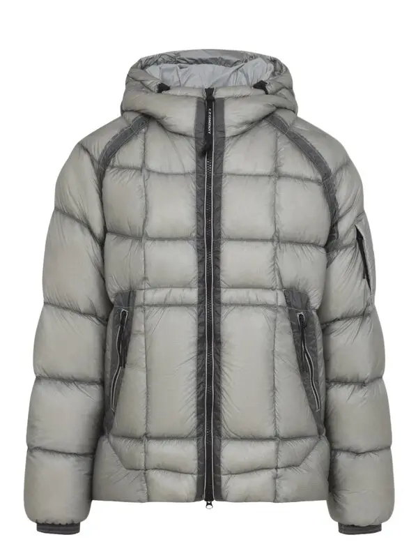 C.P. COMPANY Hooded Down Jacket - Flintgrey