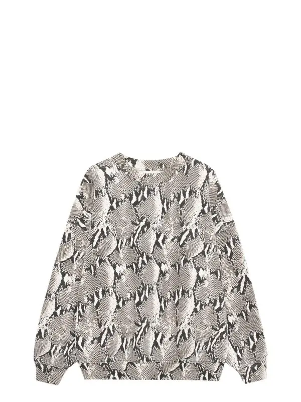 ANINE BING Miles Leopard Print Sweatshirt - Washed Python