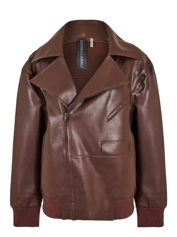 Norma Kamali Moto Bomber Jacket - Green
