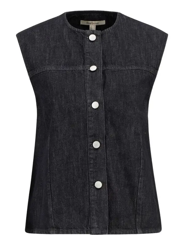 Barbour Myra Denim Waistcoat - Black