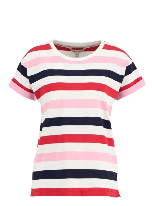 Barbour Striped Crewneck T-shirt - White