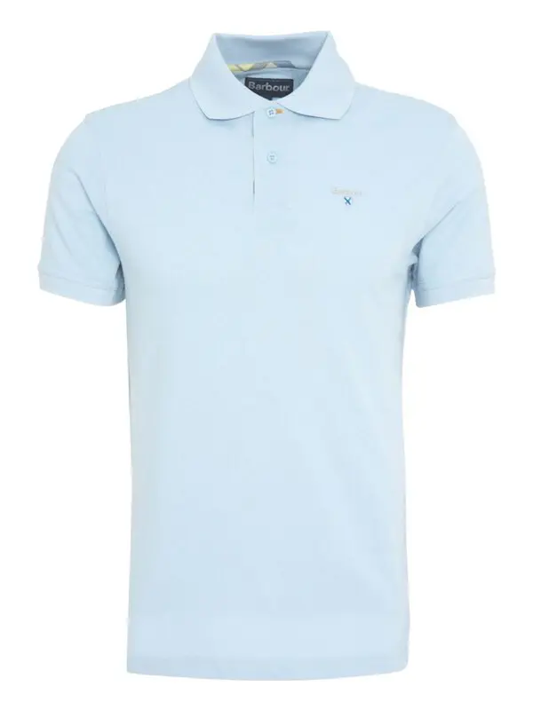 Barbour Logo Embroidered Polo Shirt - Blue