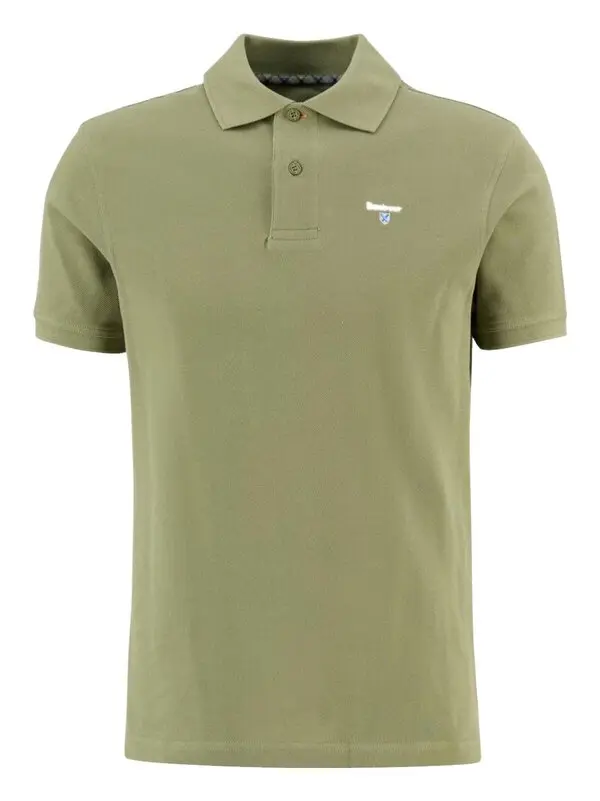 Barbour Logo Embroidered Polo Shirt - Nude