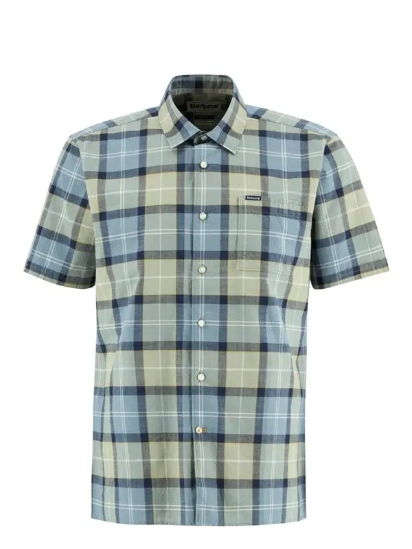 Barbour Plaid Short-sleeved Shirt - Gray