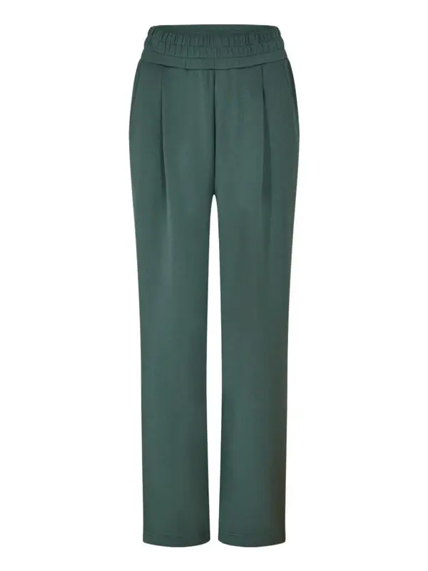 Varley Wide Leg Pleated Trousers - Green