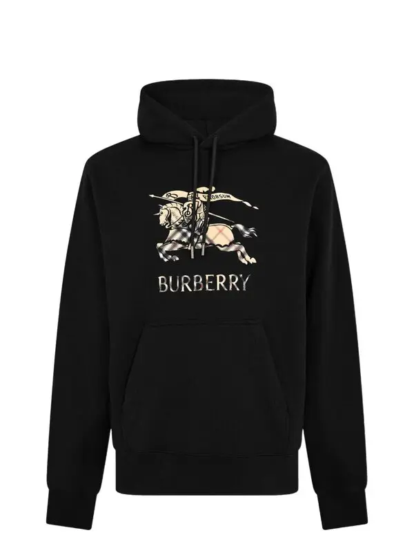 Burberry Logo Hoodie - Black