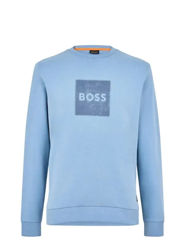 Hugo Boss Spliced Crew Neck Sweatshirt - Blue