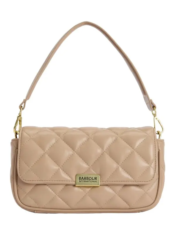 Barbour Quilted Mini Soho Crossbody Bag - Nude
