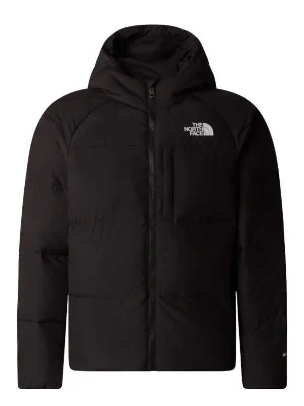 The North Face Logo Hooded Down Jacket - Black