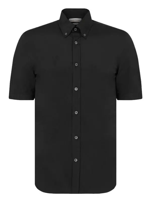 Alexander McQueen Logo Short-sleeved Shirt - Black