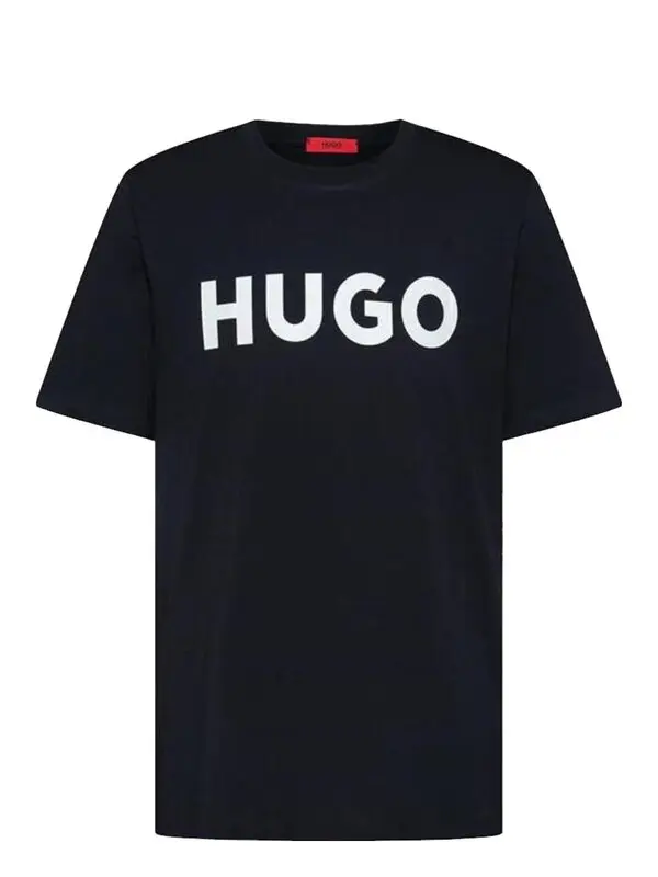 Hugo Boss Navy Blue Logo Short-sleeved T-shirt - Black