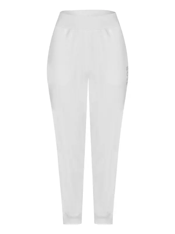 Hugo Boss Soft Cuffed Jogger Pants With Elastic Waistband - White